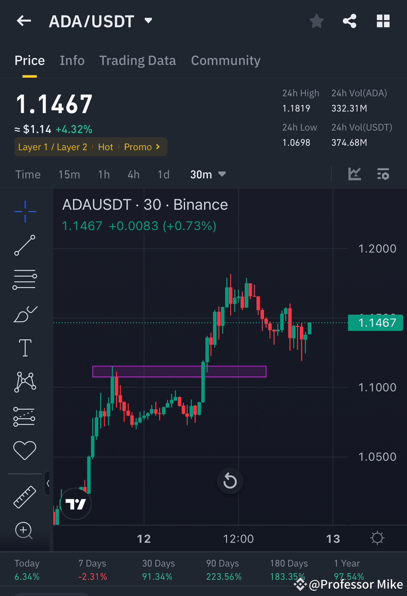 $ADA /USDT ALERT: Next Move Decisive – Enter Now! 🔥💯 $ADA | Professor Mike on Binance Square