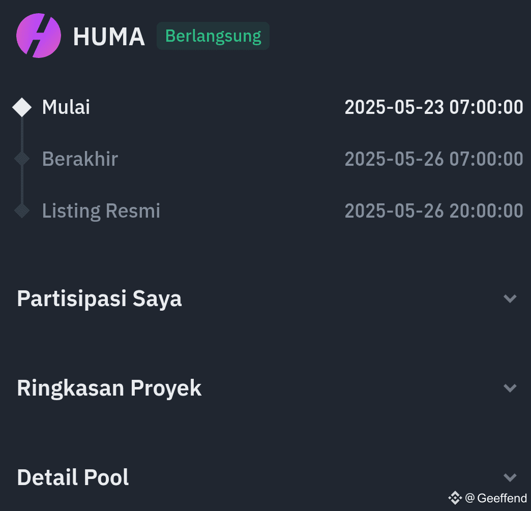 #Binance Huma Launchpool Details In the official announceme | Geeffend on Binance Square