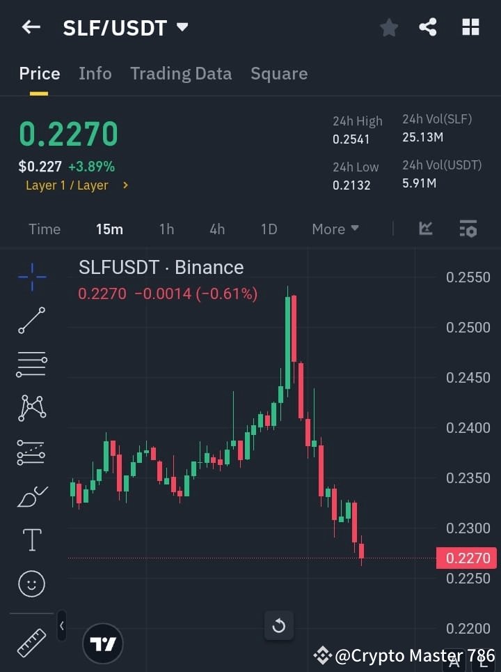 📉 $SLF /USDT Short Trade Setup 🔥 💰 Current Price: $0.227 | Crypto Master 786 on Binance Square
