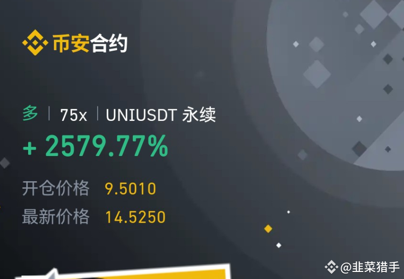 $UNI UNI9.5带领粉丝布局的 9.5的价格等到现在 中间也有大起大落 拿得住是关键 现货更是如此 | 星火趋势发布于币安广场
