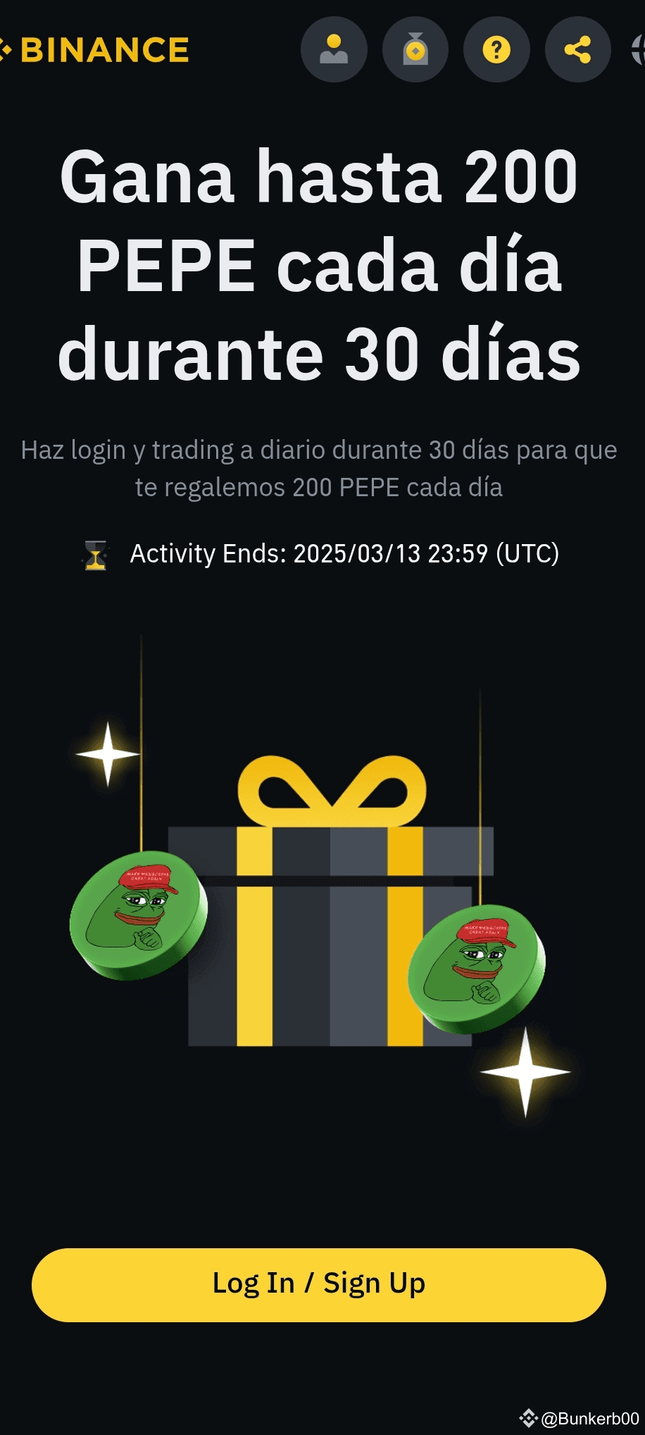 Don't forget to claim 100 Pepe tokens daily until March 13th ...