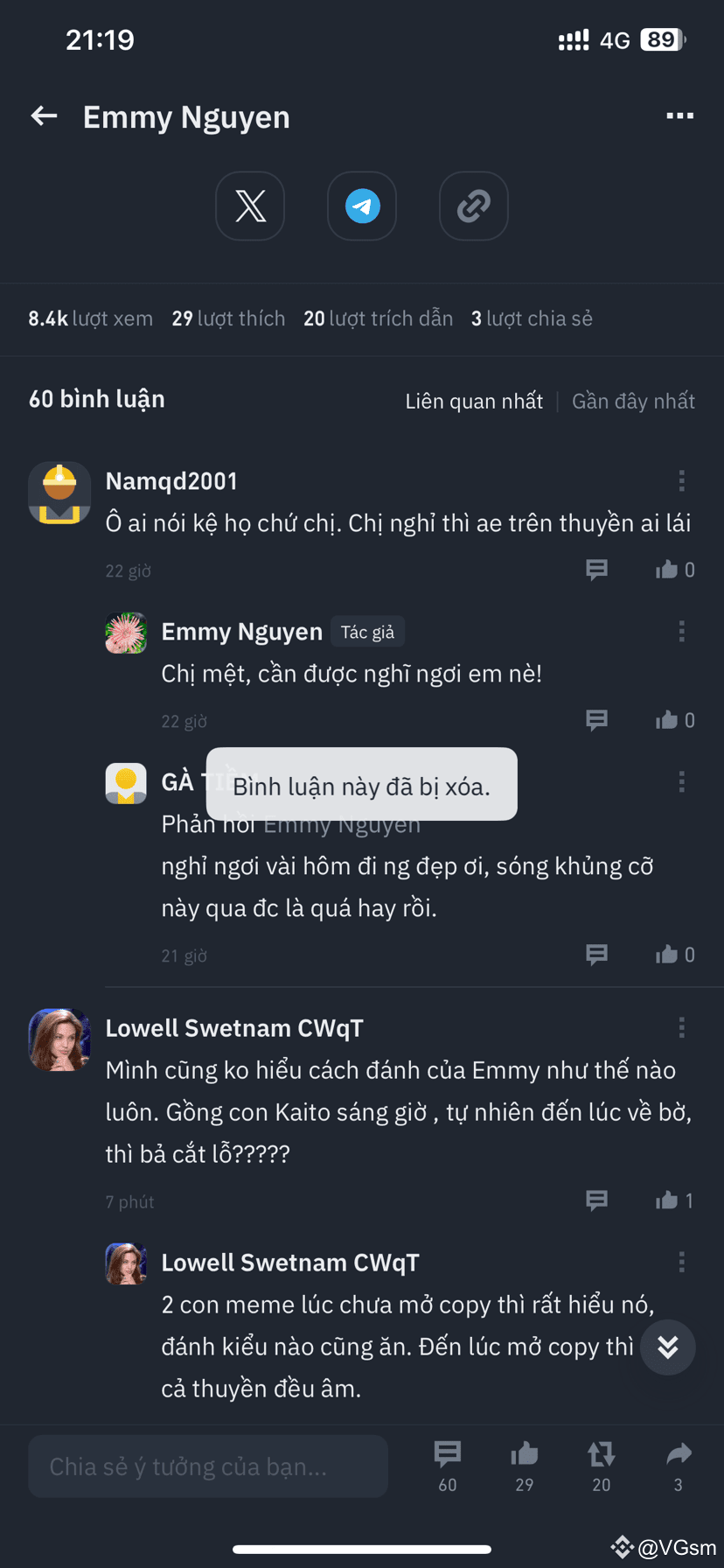 Emmy Nguyen, having entered this market for 10 months, claim | VGsm on ...