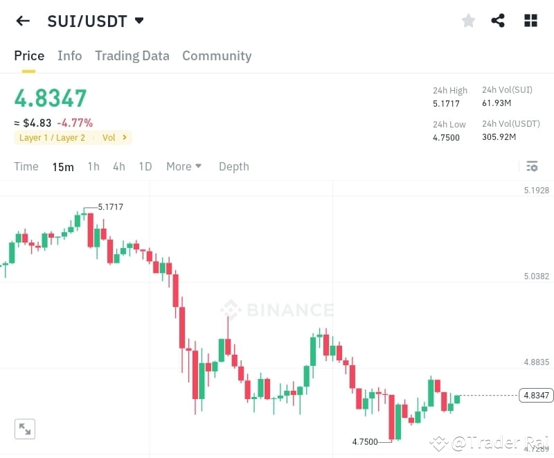 $SUI /USDT Trading Signal – Consolidation After Decline? E | Trader Rai on Binance Square