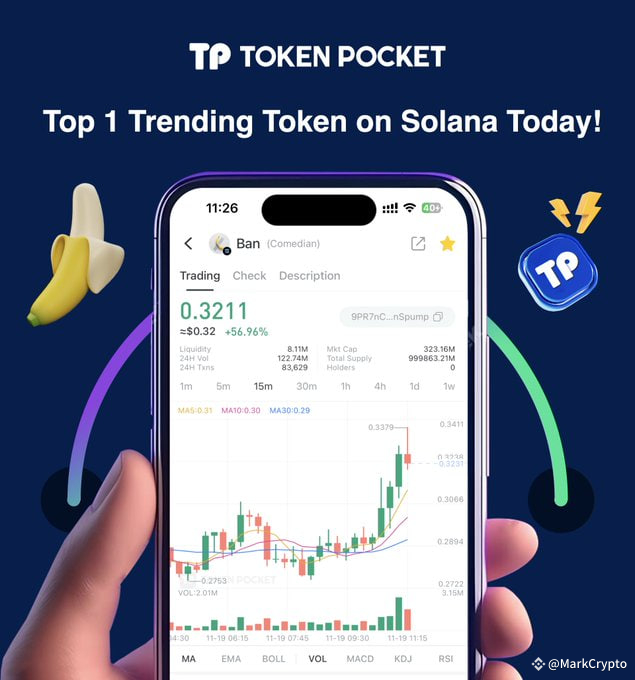 TOP 1 Trending Token on SOLONA chain 🔥 | MarkCrypto on Binance Square