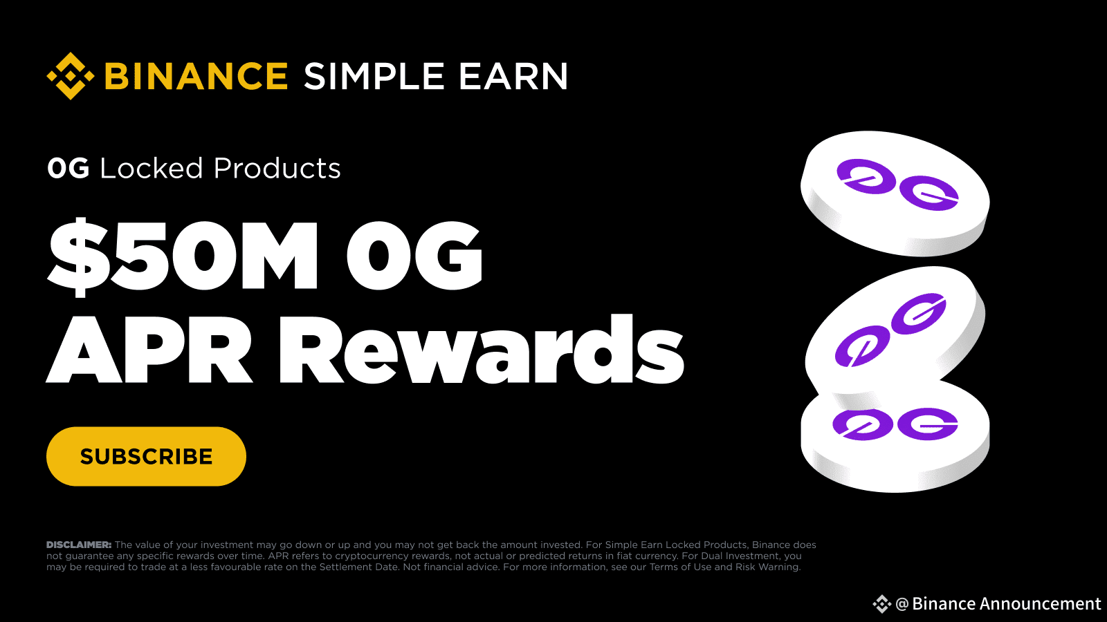 0G Locked Products: Share $50,000,000 in APR Rewards! | Binance ...