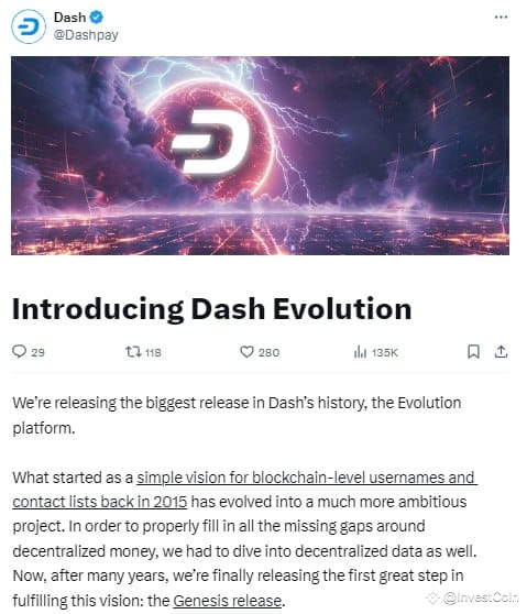 🔵 Dash unveiled the Evolution platform, which it called the ...
