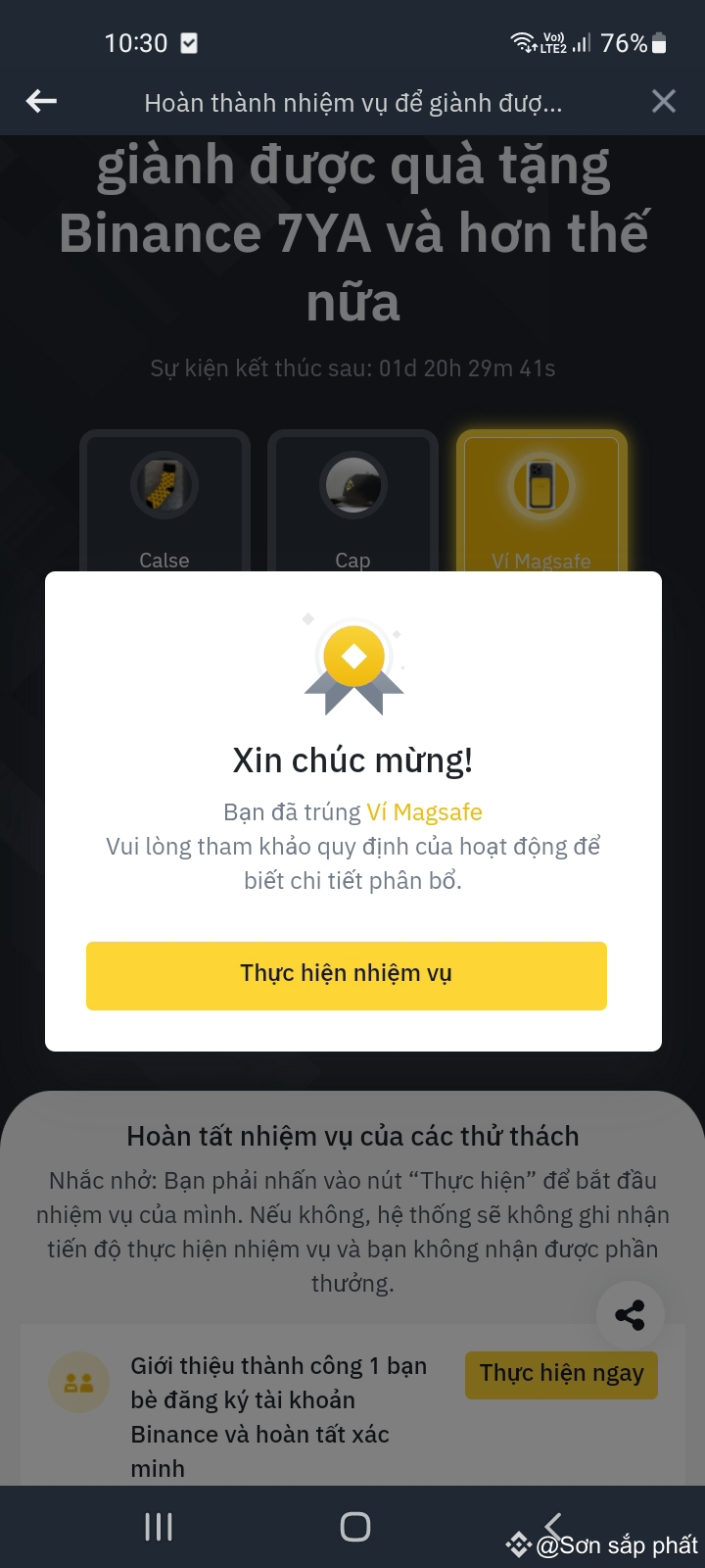 I received 2 gifts from #Binanace since June and now it's N | Sơn sắp ...
