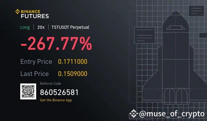 $TST hold or close my liquidation price is around 0.1190 | muse_of ...