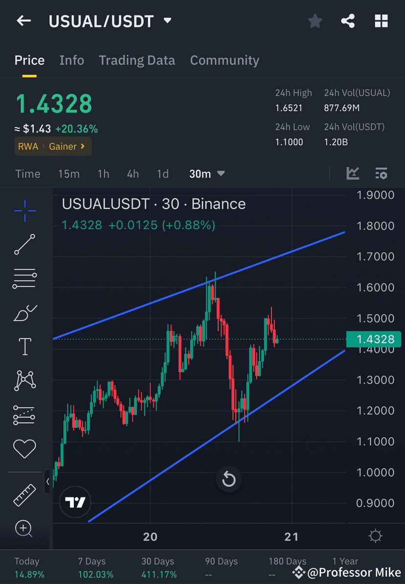 $USUAL /USDT Market Update & Trade Setup 🔥💯 📊 Current Pr | Professor Mike on Binance Square