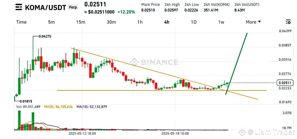 $KOMA #KOMA coin buy long Entry: $0.025 Terget: $0.03-$0.0 | Liam ...
