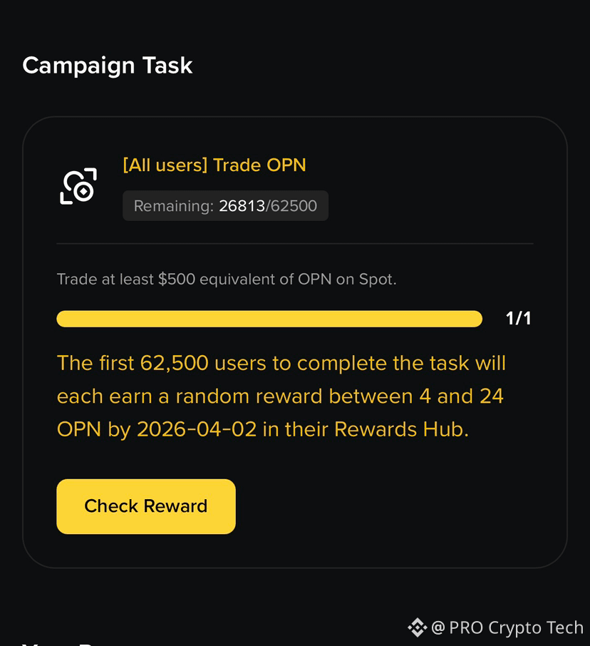 Get 12$ Free $OPN Tokens With #Binance New Offer 🪂🎁 Earn | PRO Crypto ...