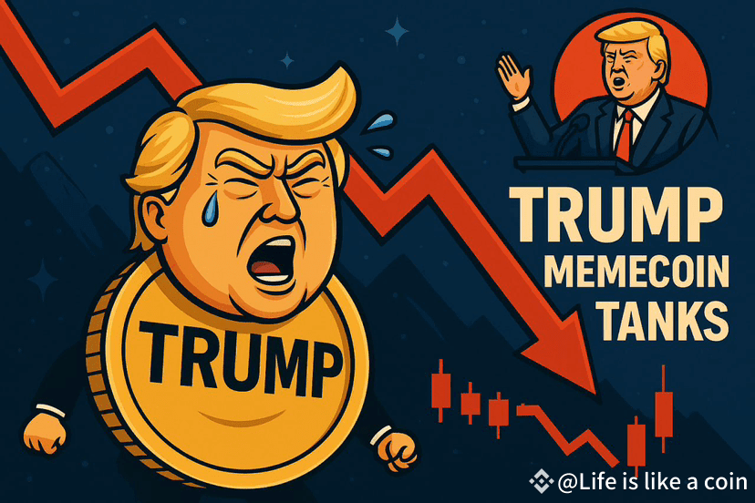 🚨 $TRUMP TRUMP Memecoin Tanks After Gala Controversy — Is T | Life is ...