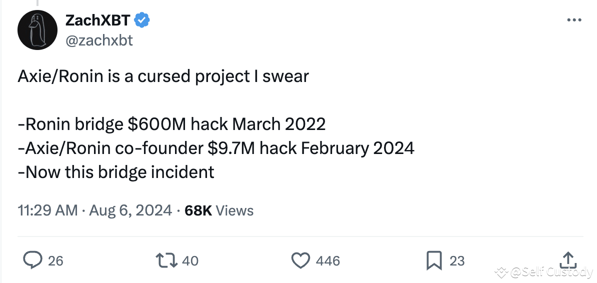 The Ronin network’s need for a cross-chain security solution | Self ...