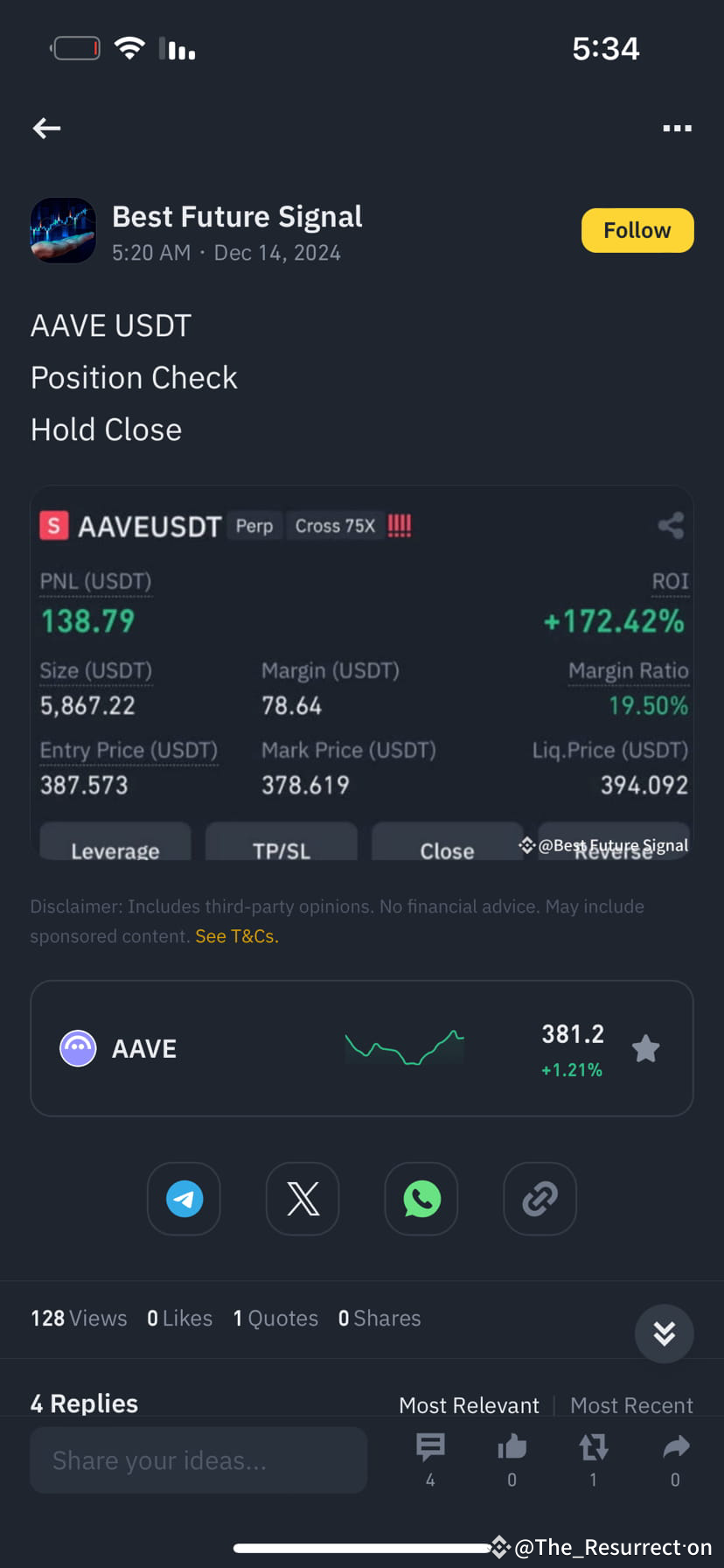 $AAVE $BTC Hi guys I want to show you something really fun | The_Resurrection on Binance Square