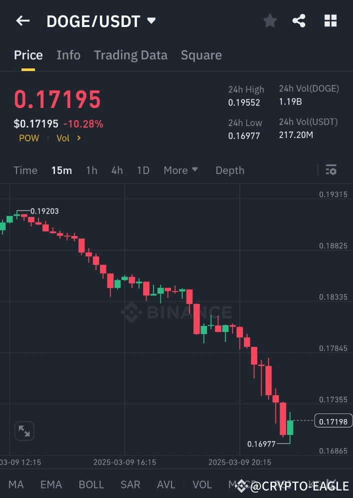 📉 $DOGE /USDT Trade Signal 📶 🟥 Bearish Trade Setup: 🎯 T | CRYPTO-EAGLE on Binance Square