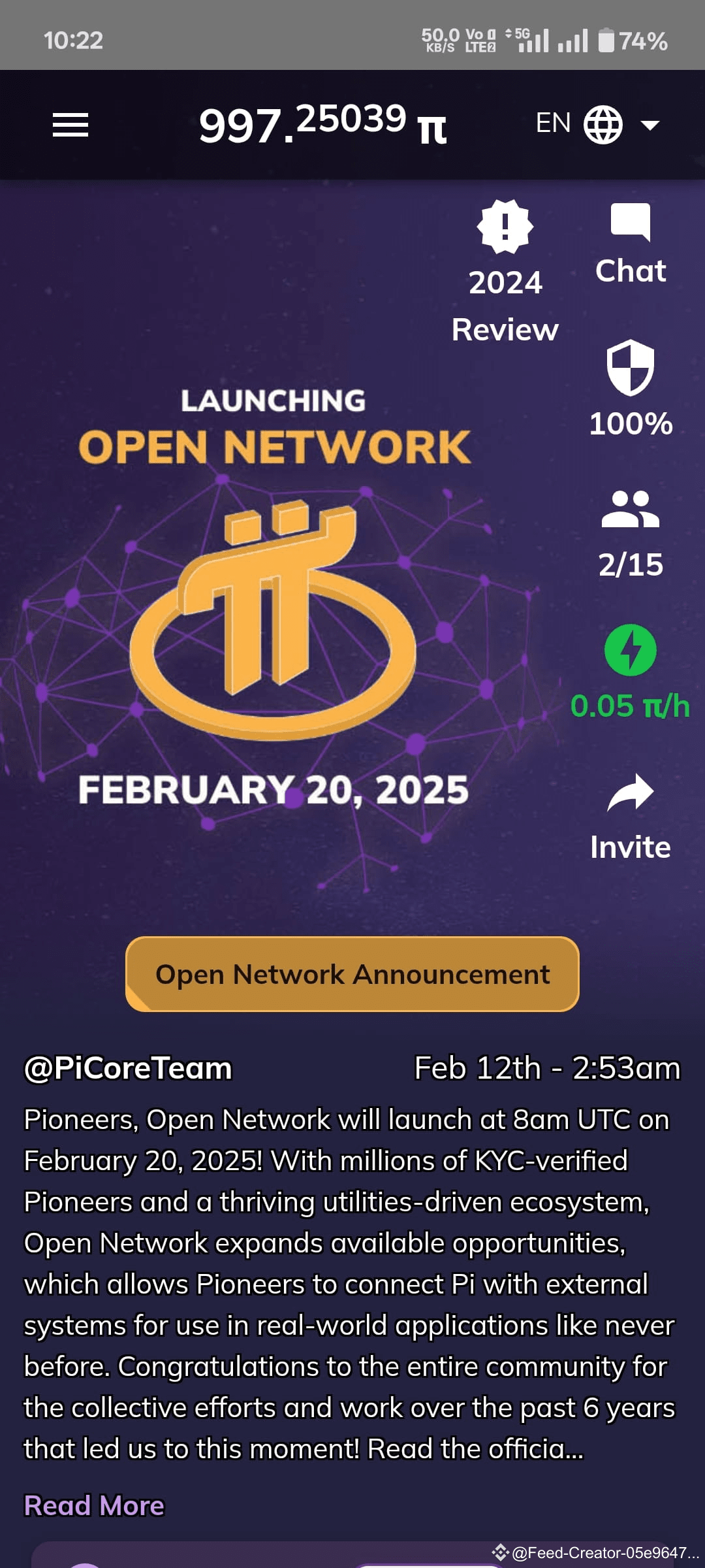 🚀 Just 1 Day Left for Pi Network Open Mainnet! 🔥 The wait | Believer225 ...