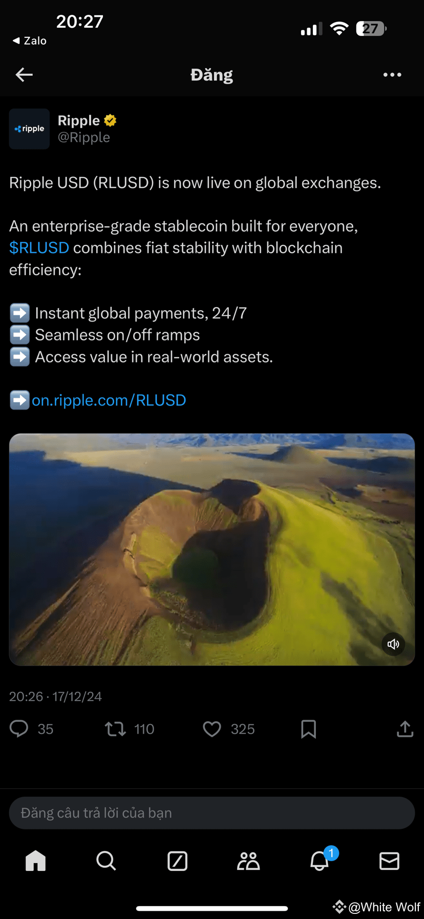 $XRP RLUSD has arrived. | White Wolf on Binance Square