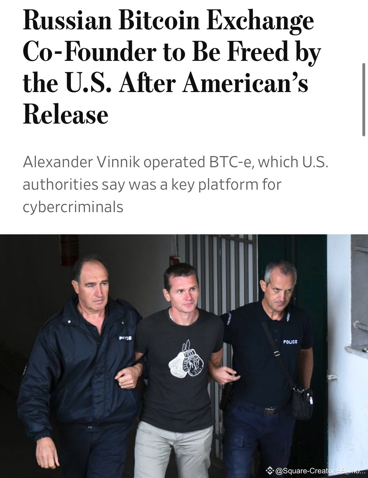 BREAKING: Russian co-founder of BTC-e released from US custo | Mohamed ...