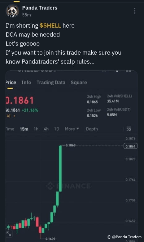 See How accurately we Predicted $SHELL dump We told you exac | Panda Traders on Binance Square