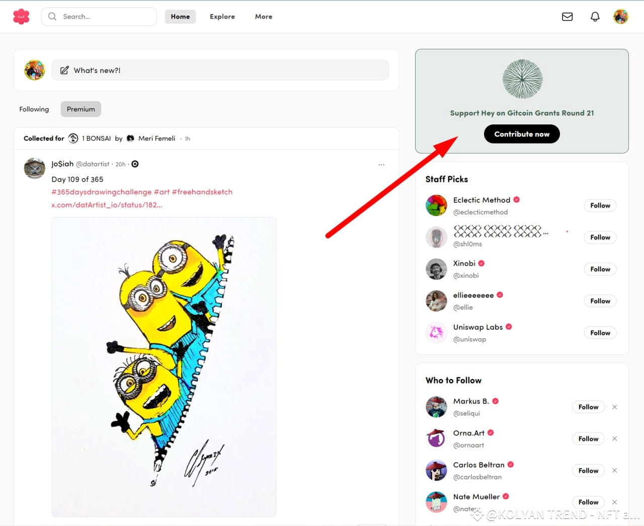 🟣 Danatim in Hey from Lens in Gitcoin Grants 21, as much as | KOLYAN ...
