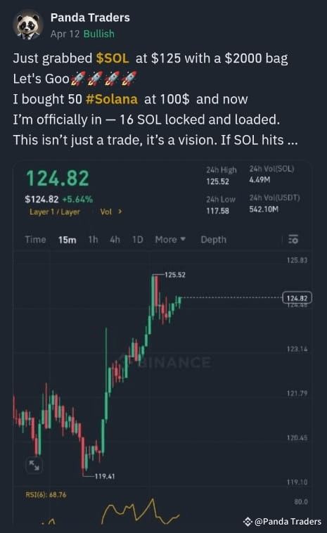 This is how I asked you guys to buy $SOL again and again 💸 | Panda Traders on Binance Square
