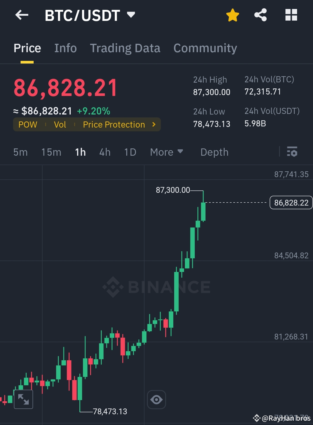 $BTC gained $8,000 in a single day—just think about what’s | RayhanBros on Binance Square