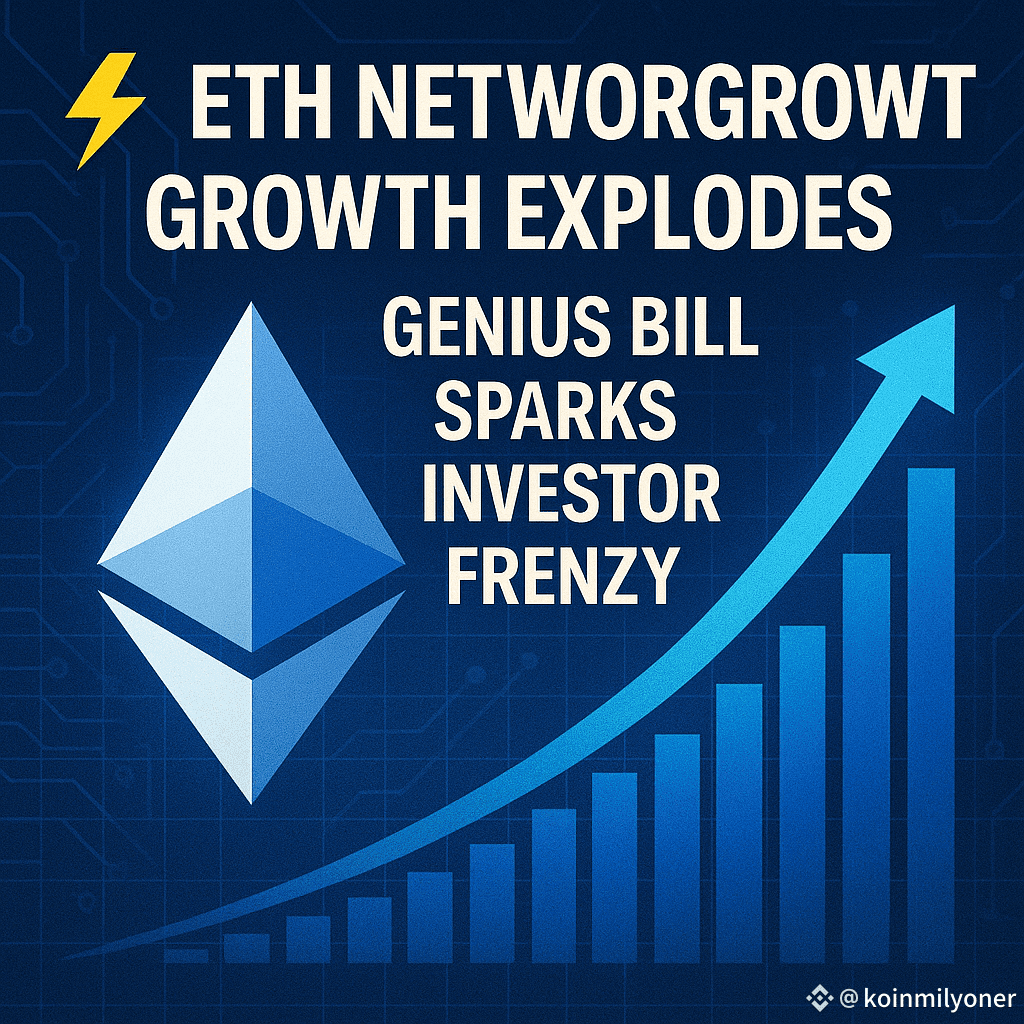 ⚡ ETH Network Growth Explodes — GENIUS Bill Sparks Investor ...