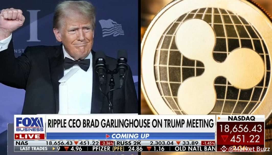 💎 BREAKING: Donald Trump Meets Ripple CEO Brad Garlinghouse | Market Buzz on Binance Square