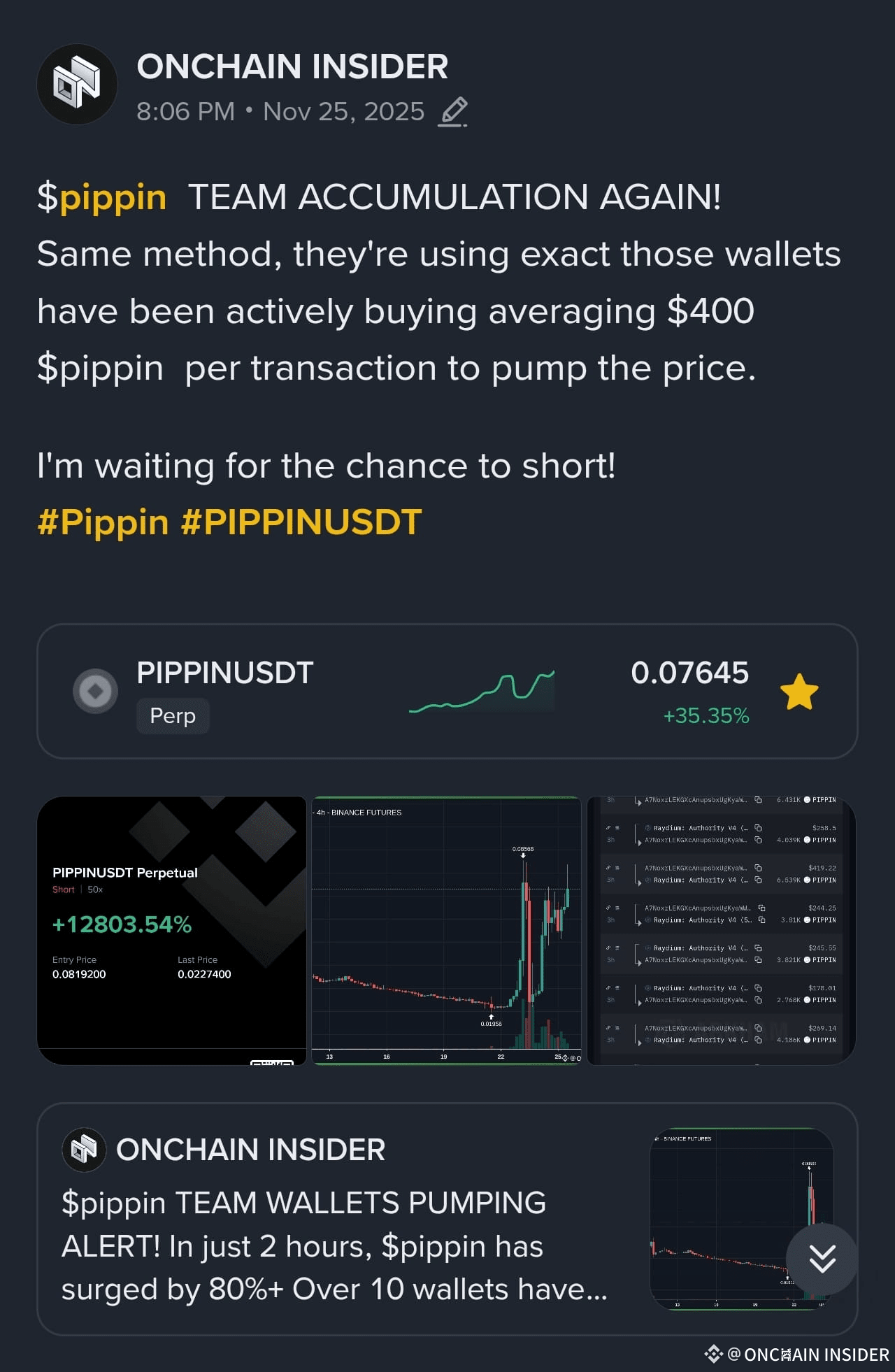 $pippin New short entry, loving $pippin team keep pumping | Premium ...