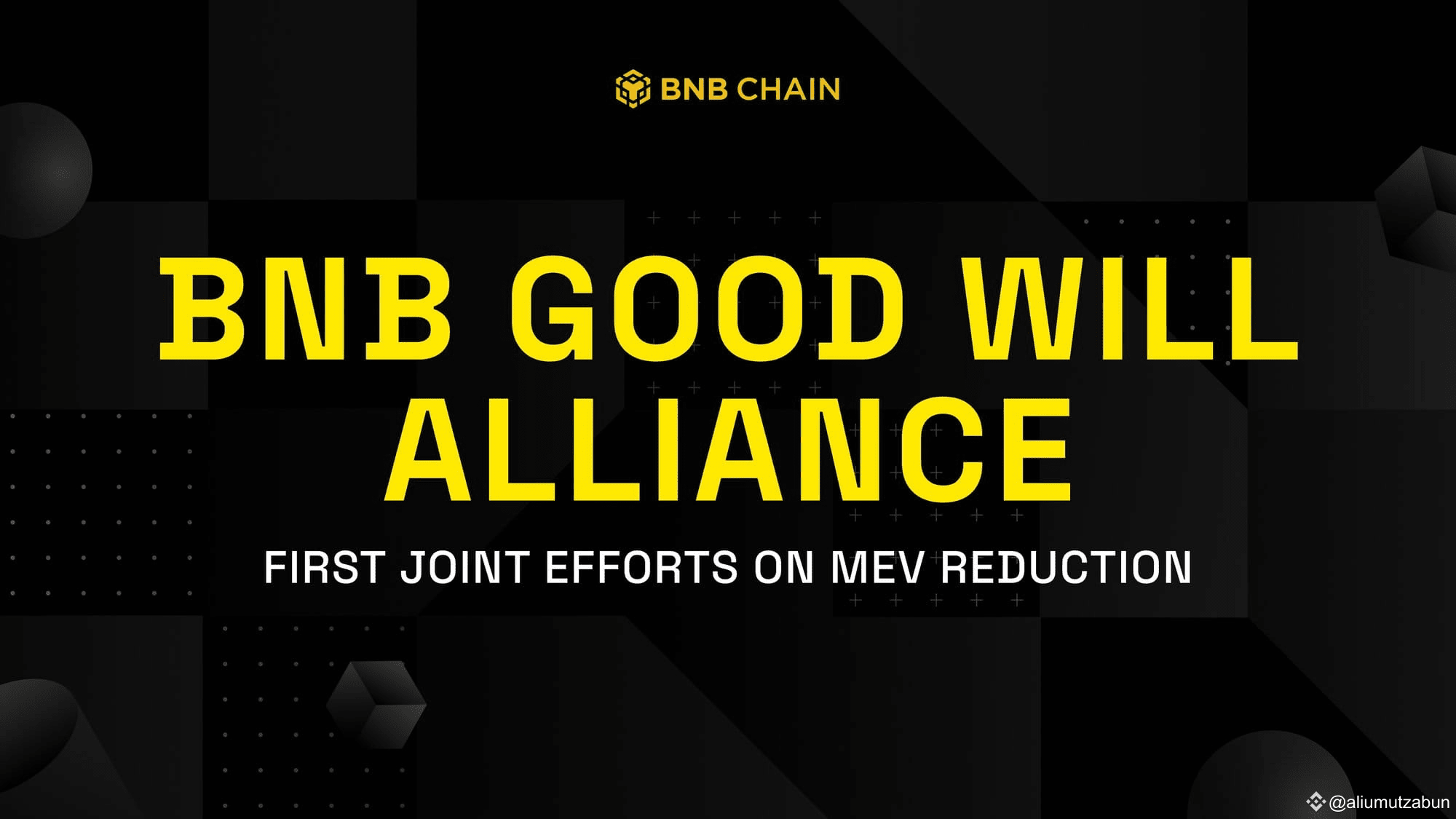 Introducing BNB Good Will Alliance. A joint effort to cut do | aliumutzabun on Binance Square