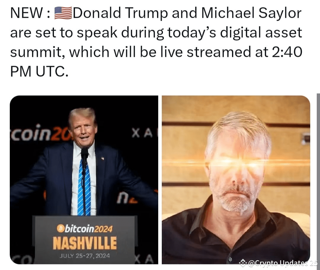 🚨NEW : 🇺🇸Donald Trump and Michael Saylor are set to speak | Shahana ...