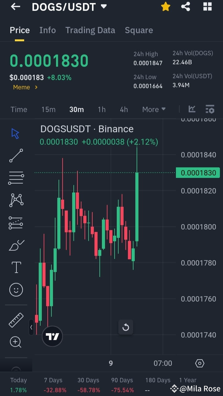 $DOGS /USDT Strong Bull Run Alert 📈 💯 Don't Miss Out Opp | Mila Rose on Binance Square