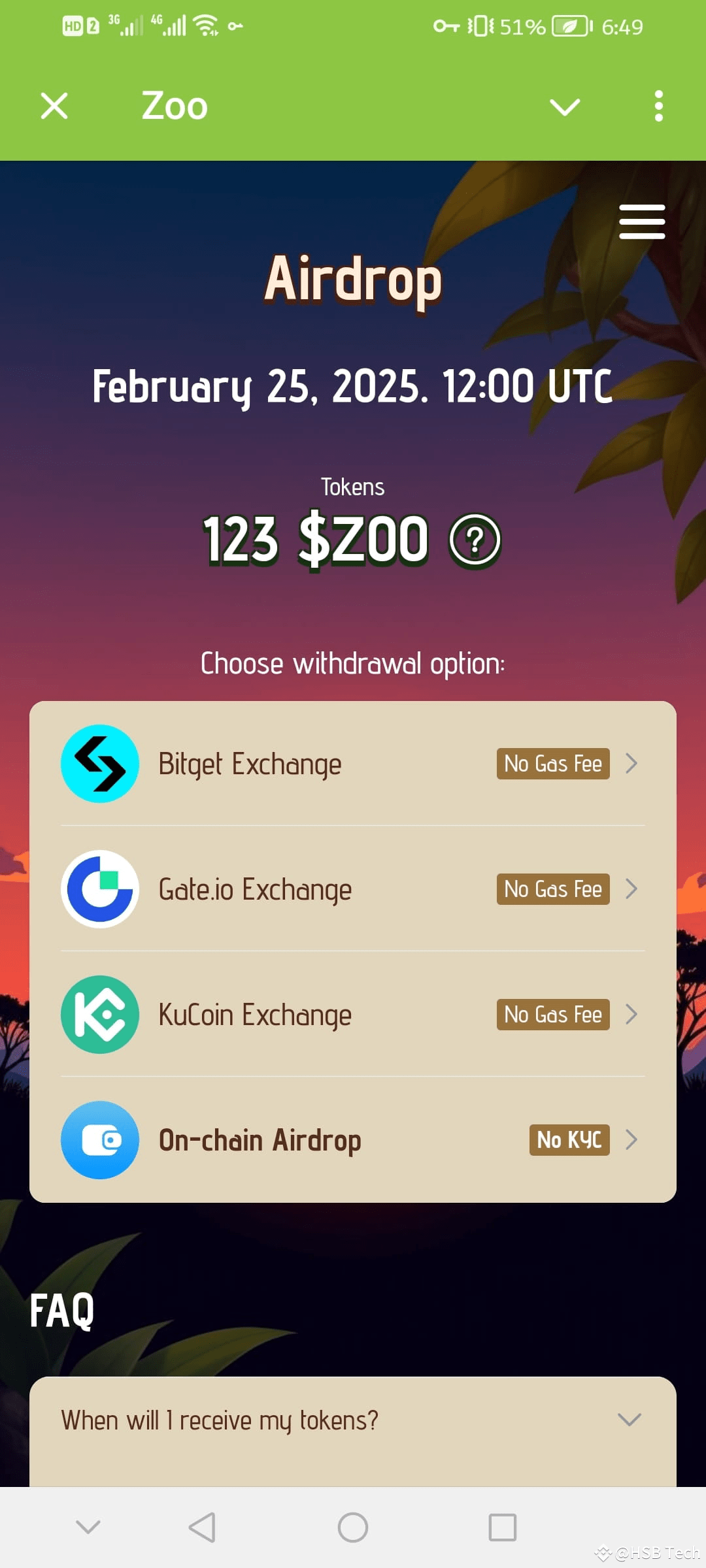Quantos tokens do zoo foram alocados para você? Eu não levo | HSB Tech no Binance Square
