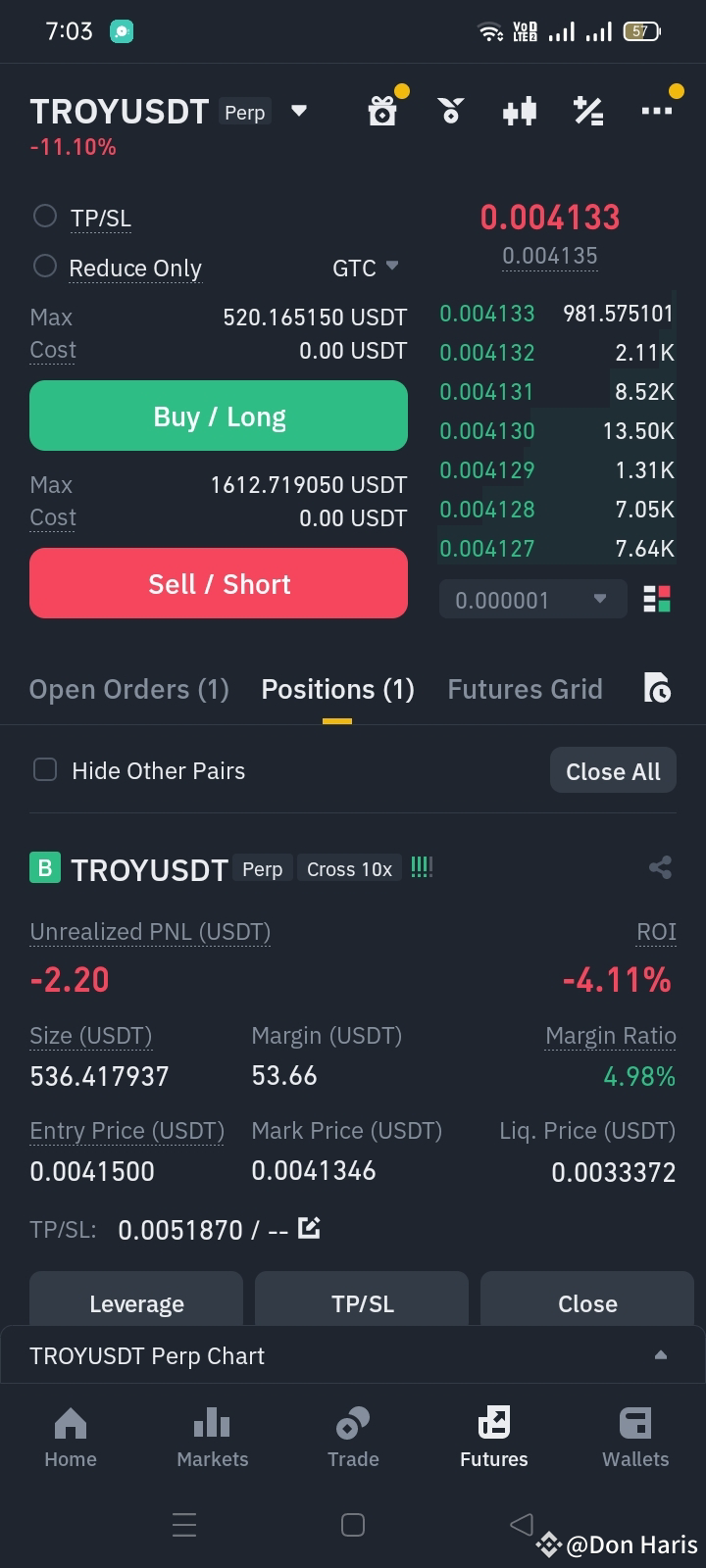 Hold or close ??? #TROY/USDT #troy | Don Haris on Binance Square
