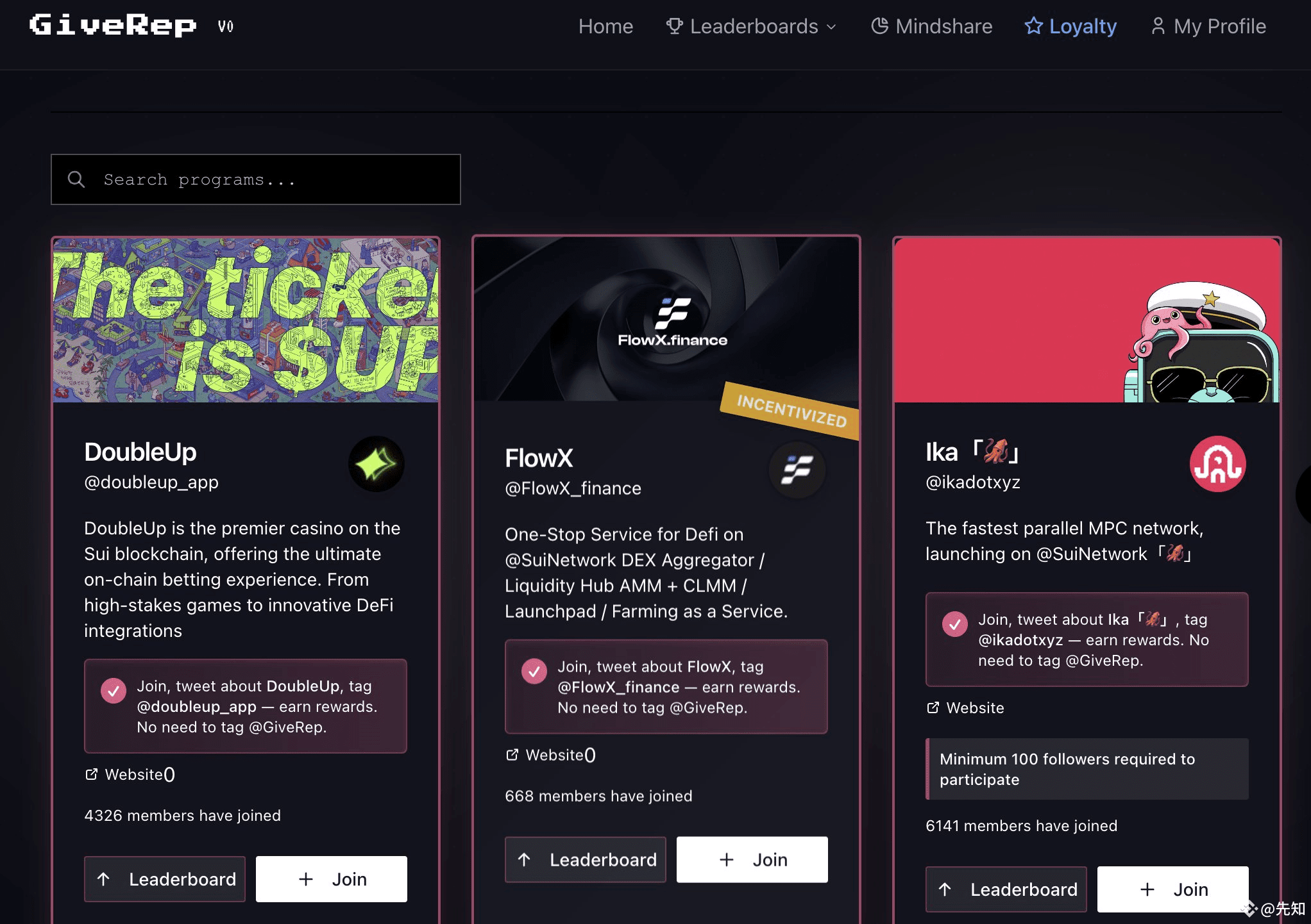 Don't sleep yet! @GiveRep has deployed on @SuiNetwork and is | 先知 on ...