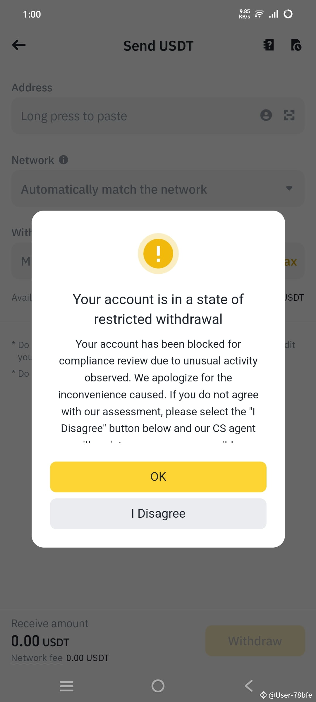 this is problem withdrawal usdt P2P 30 December 12..2024 | User-78bfe on Binance Square