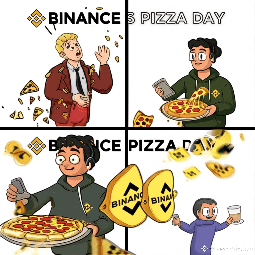 TWO PIZZAS = 10000 BTC 🤡🤡🤡 🍕 Ever wonder how far crypto | Rear Window ...