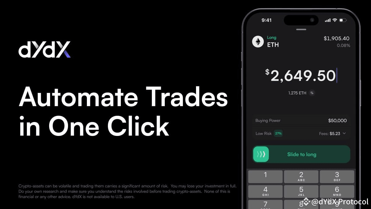 Trading, made easy. The new dYdX mobile app offers a seamle | dYdX Protocol on Binance Square
