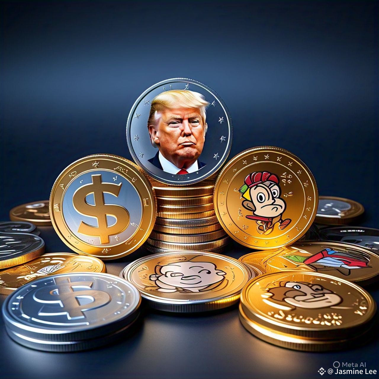 Solana memecoins. $TRUMP $WIF $PENGU $BONK $PNUT $GIGA $GO | Jasmine ...