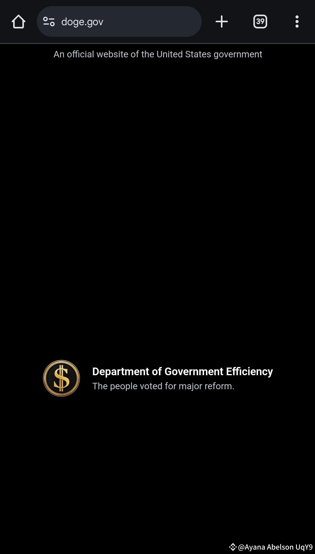 New logo of D.O.G.E Department of Government Efficiency Why | Ayana ...
