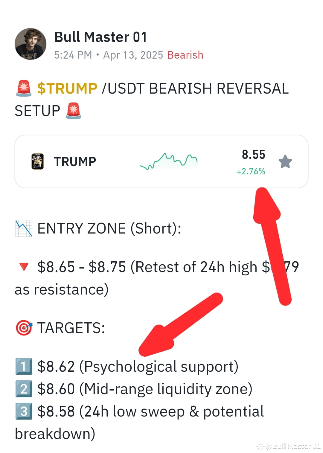 $TRUMP /USDT - ALL TARGETS HIT! 🎯 Congratulations 🥂💰 to | Bull Master 01 on Binance Square