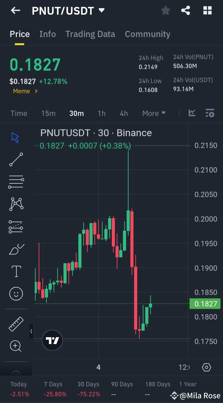 $PNUT /USDT Bull Run Move Alert !💯🔥 Ready to get the Op | Mila Rose on Binance Square