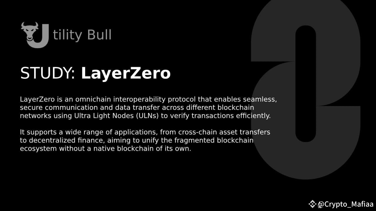 #LayerZero ($ZRO ), an omnichain protocol, enables seamless, | Crypto_Mafiaa on Binance Square