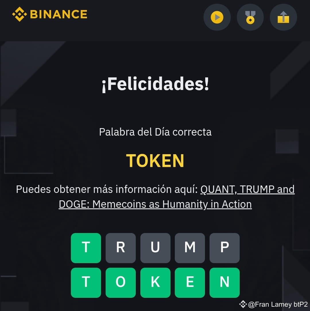 good luck my people | Fran Lamey btP2 on Binance Square