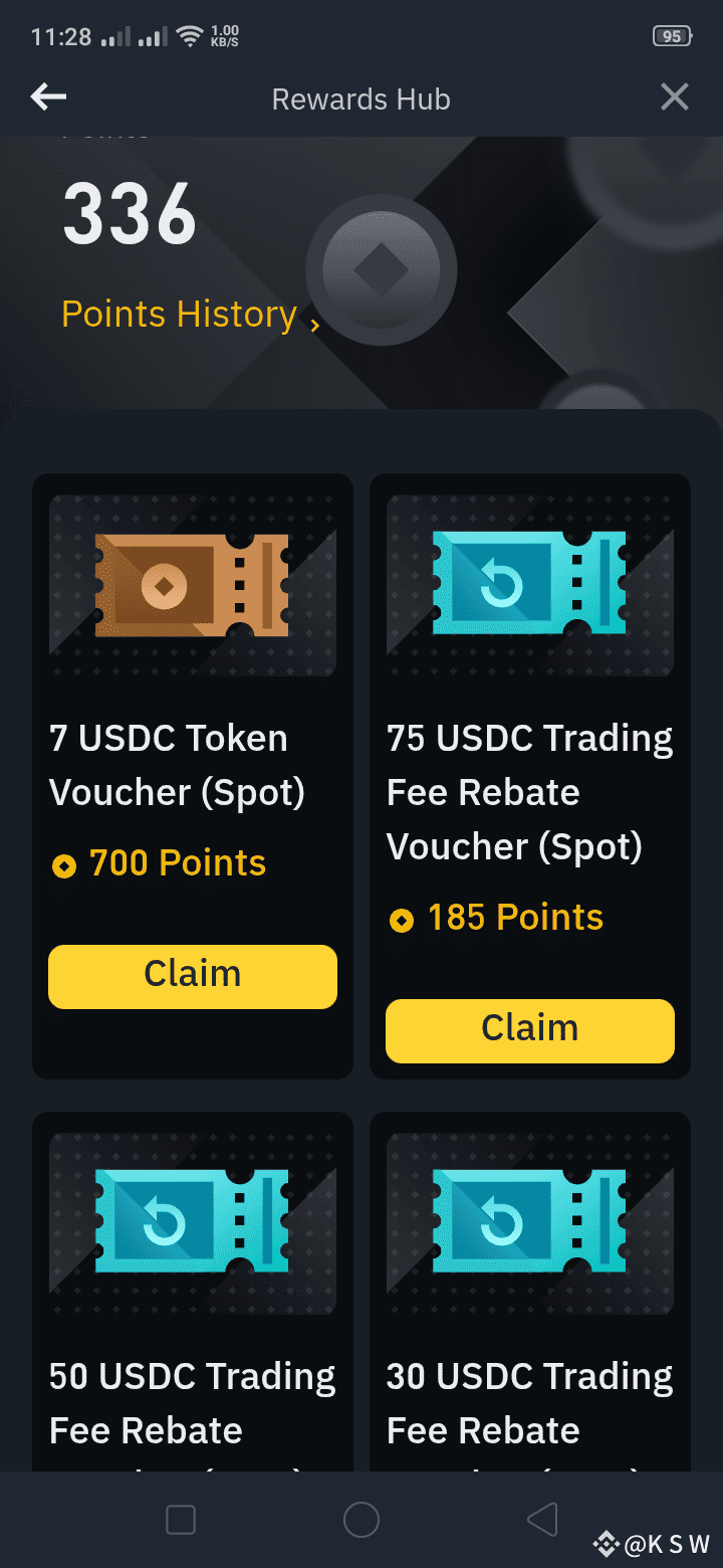 I can't claim anything. The 5 USDC Token voucher was lost be | K S W on Binance Square