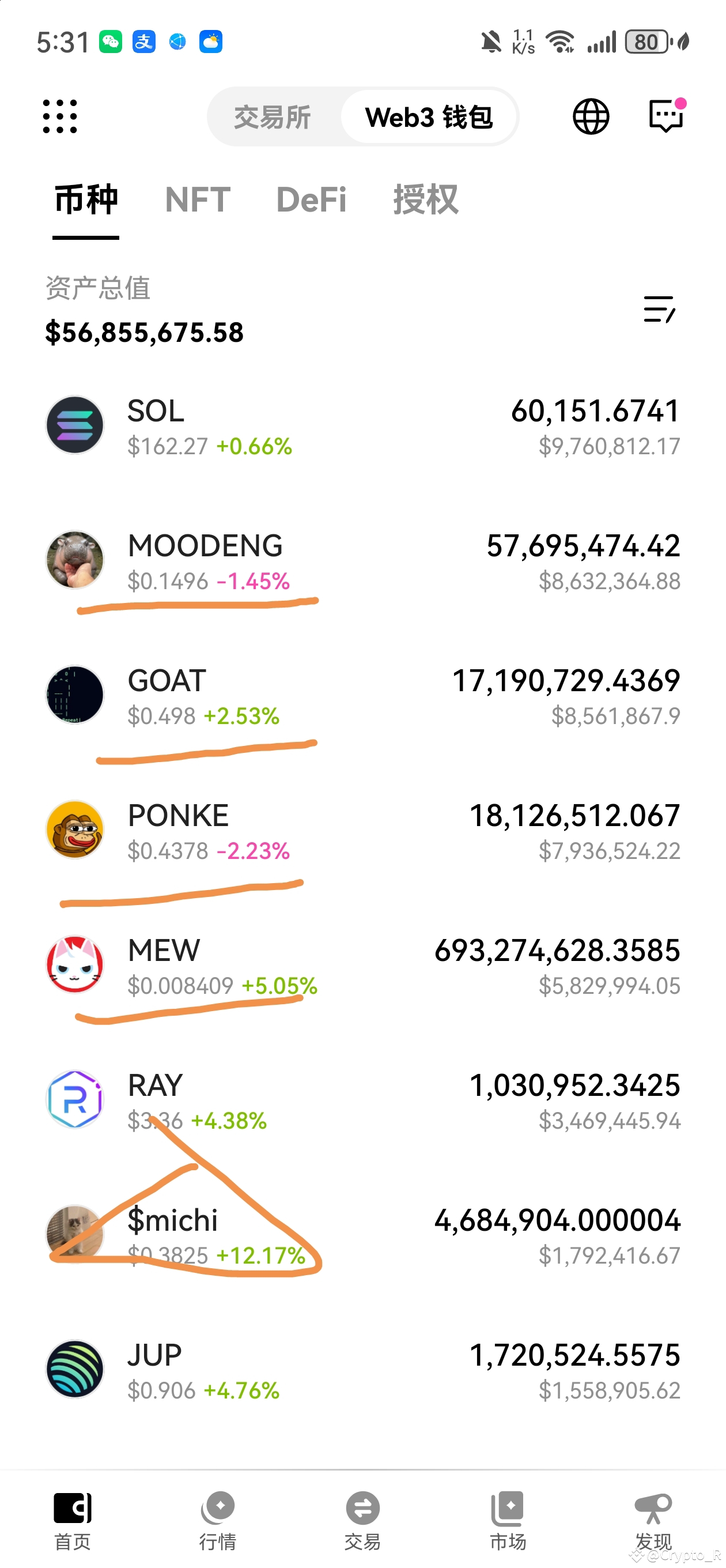 $michi Hippo🦛moodeng.mew.goat.ponke has consecutively launc | Crypto_R ...