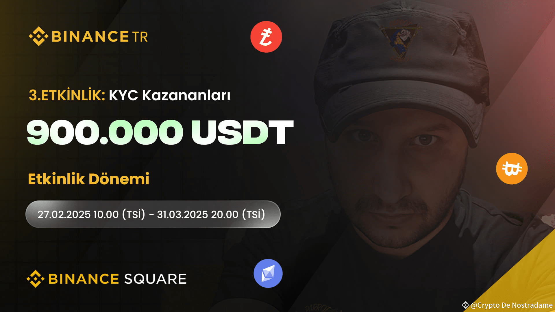 Hello everyone.🖐 🧙#BinanceTR has announced a reward campa | Crypto De Nostradame on Binance Square