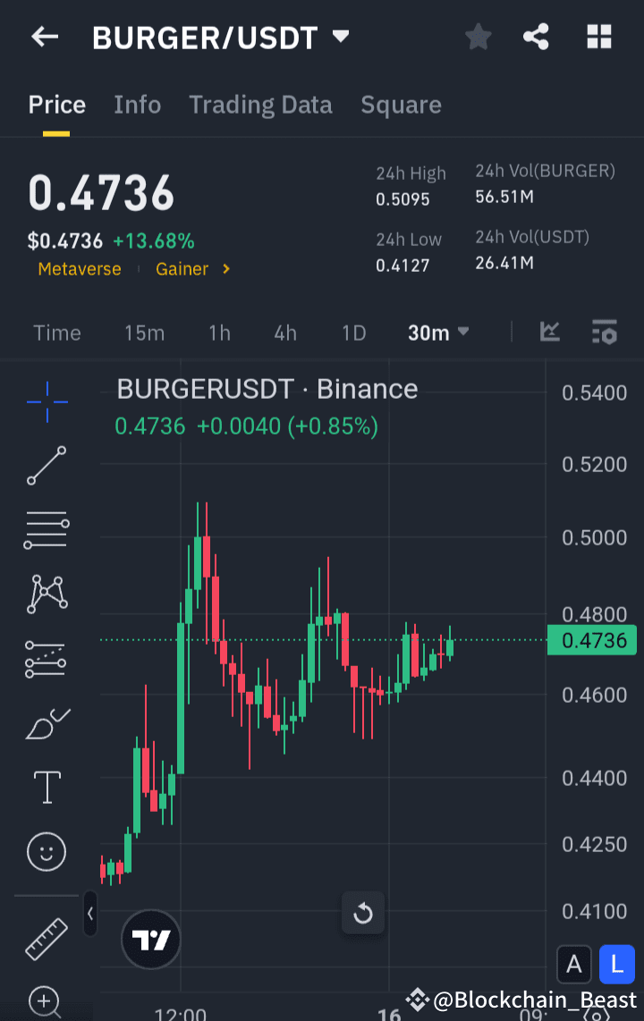 🚀 $BURGER /USDT Bull Run Alert! 🔥💯 💰 Current Price: $0. | Blockchain_Beast on Binance Square