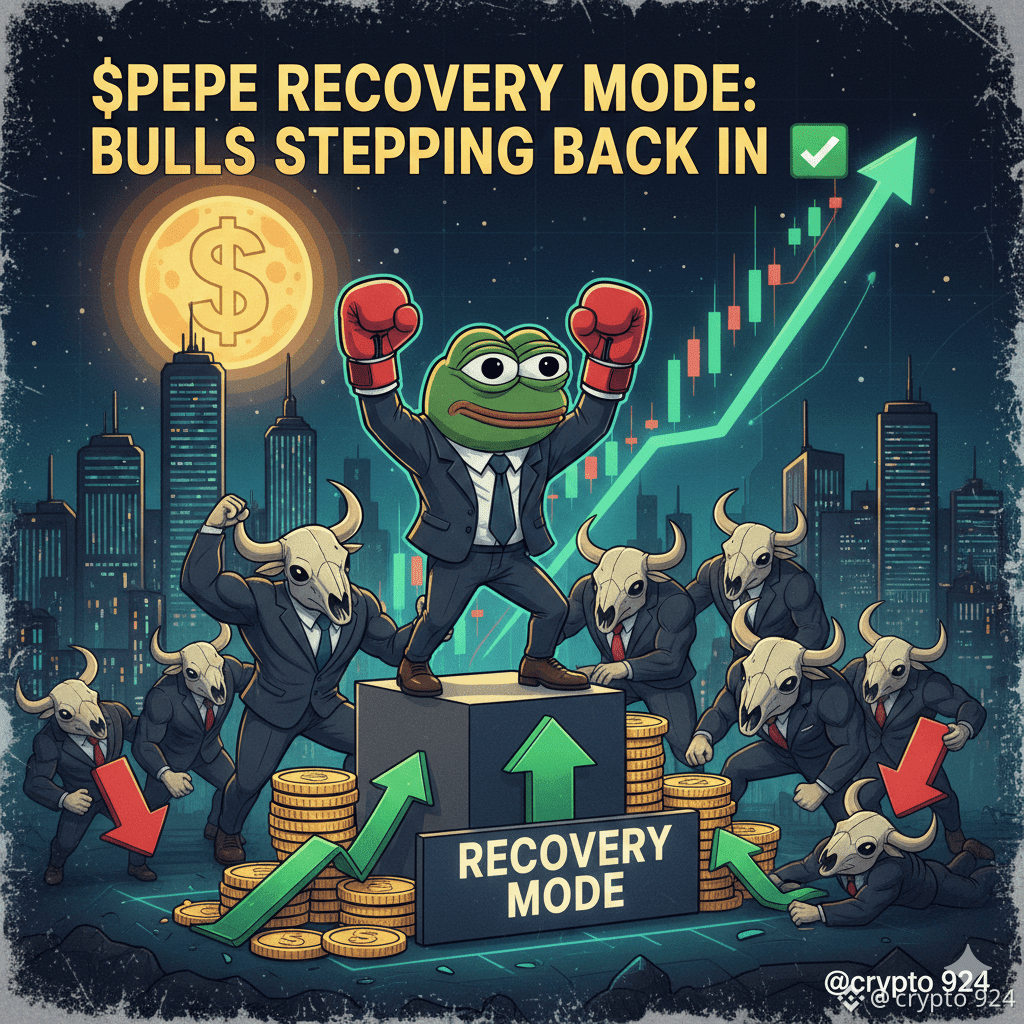 🐸 $PEPE RECOVERY MODE: BULLS STEPPING BACK IN 📈 Pause for | crypto924 ...