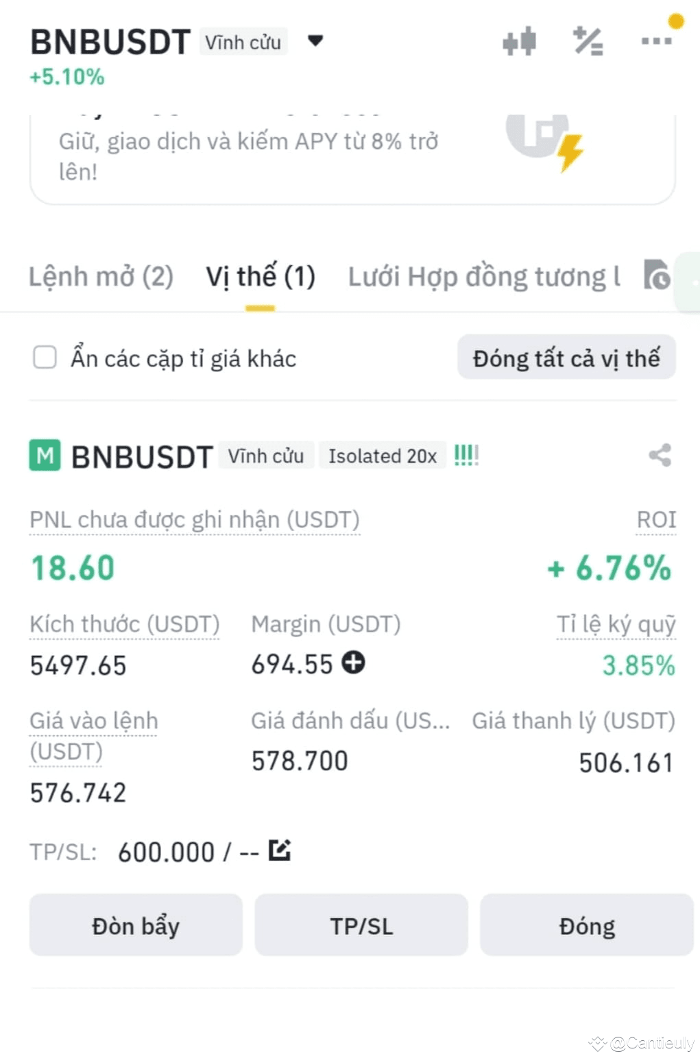 $BNB CZ push, AE follow to slurp. Long go | Cantieuly on Binance Square
